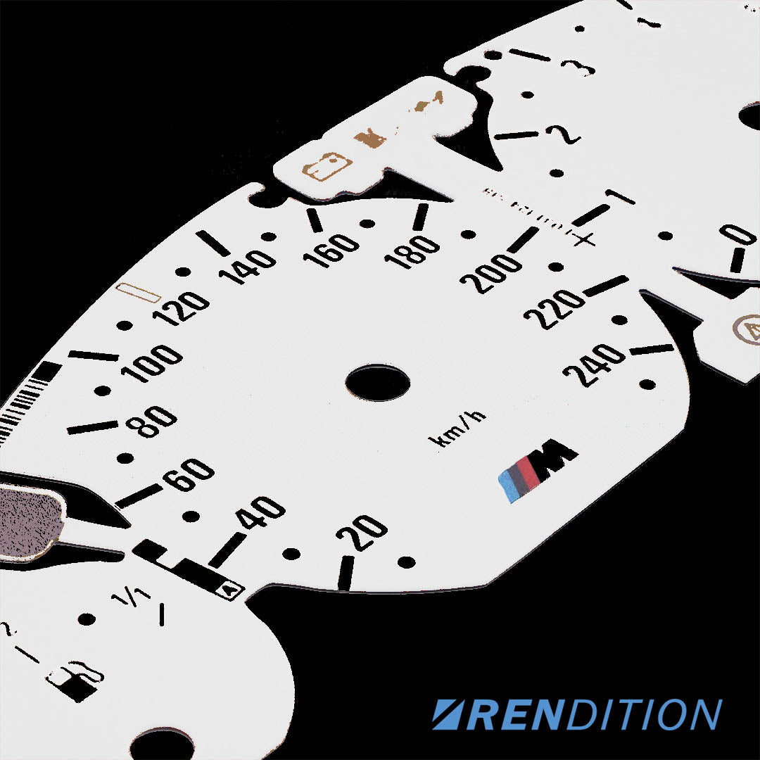 BMW E46 Gauge Face Overlay | Custom Cluster Replacement – Rendition ...