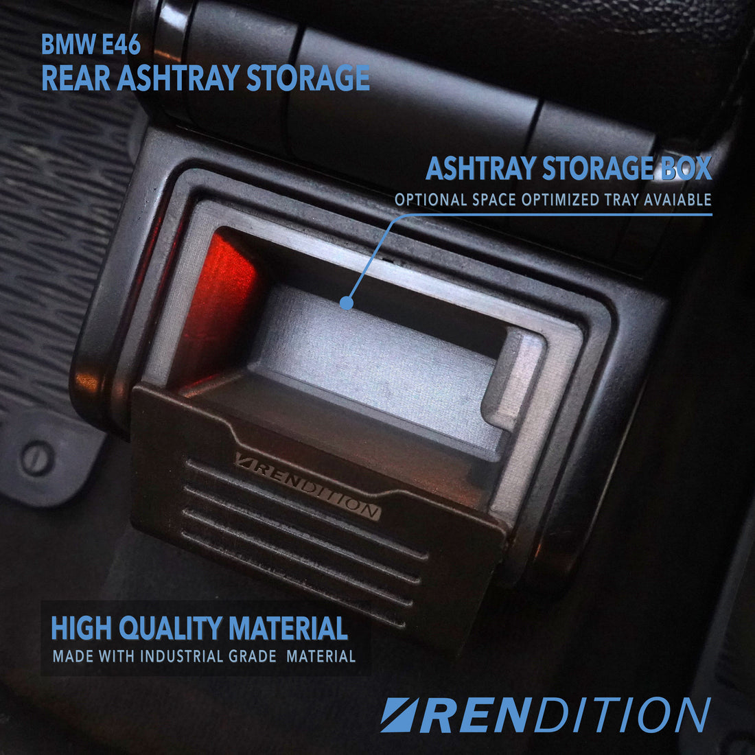 BMW E46 Rear Ashtray Replacement Box - Space Optimisation – Rendition ...